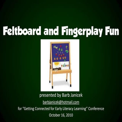 Feltboard & fingerplay fun | PPT