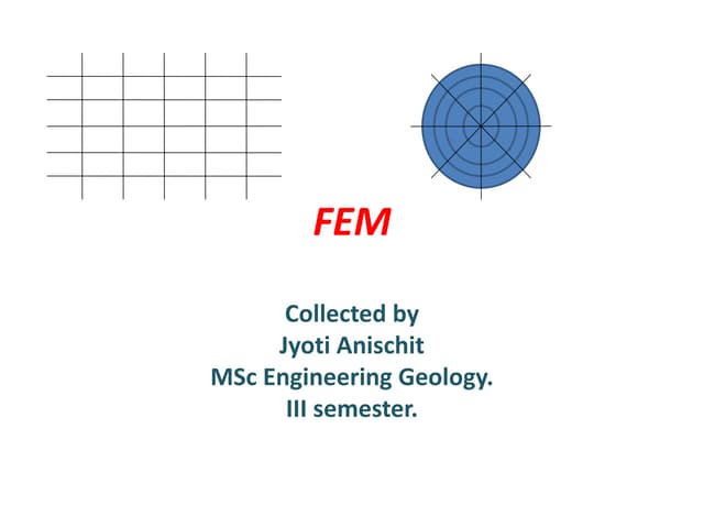 General steps of the finite element method | PPTX