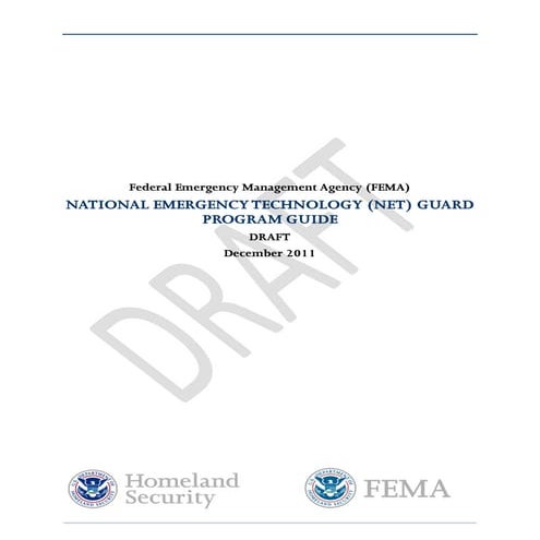 Fema icpd net_guard_program_guide | PDF