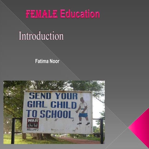 Female education | PPTX