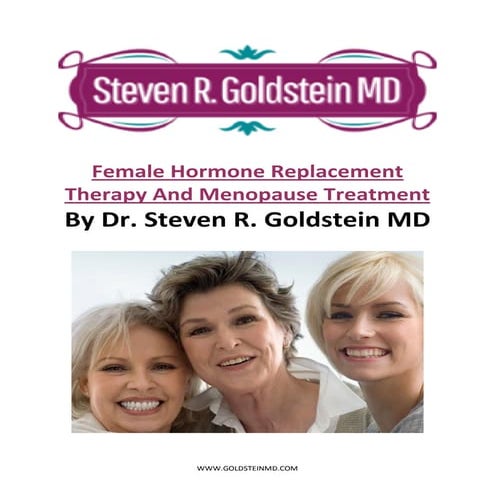 Female Hormone Replacement Therapy And Menopause Treatment By Dr ...