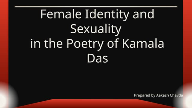 Biography of kamala das | PPTX