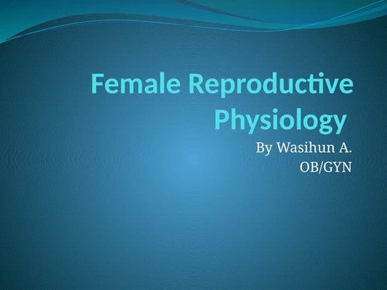 Female reproductive hormones | PPT