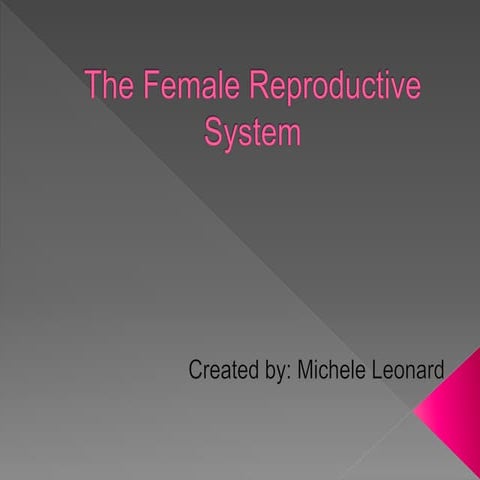 Female reproductive system | PPTX
