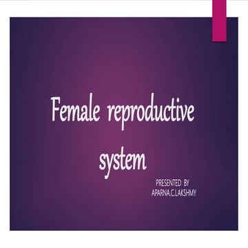Female reproductive system | PPT