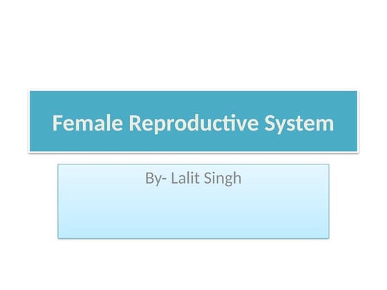 Anatomy of female genital tract | PPT