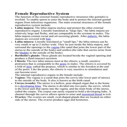 Female reproductive system2 | PDF
