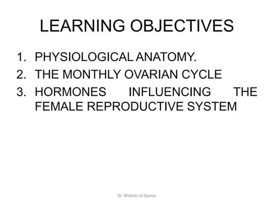 Female reproductive system | PPT