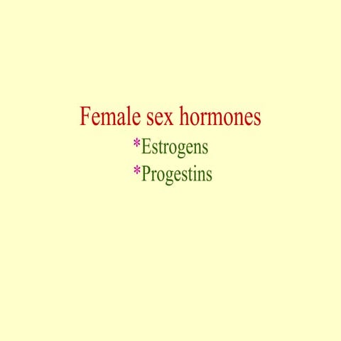 Female Sex Hormones 08 Ppt