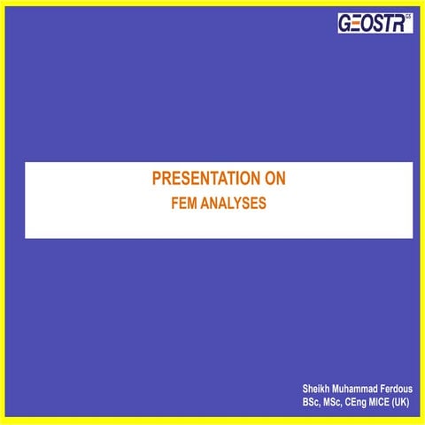 FEM Analysis of raft foundation in plaxis | PPTX