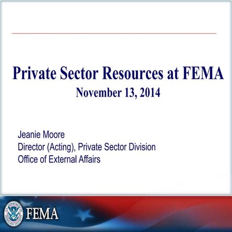 FEMA Webinar | PPT