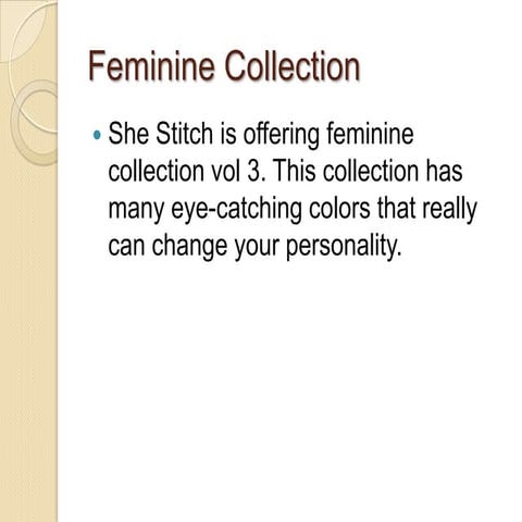 Feminine collection vol 3 | PPTX