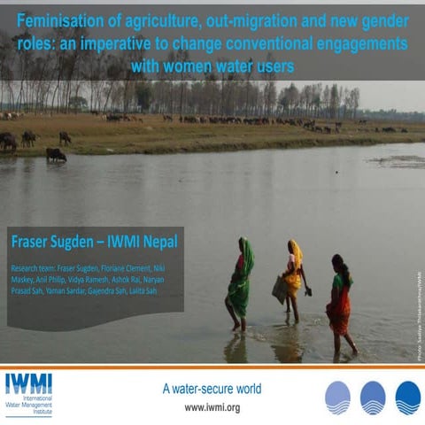 Feminisation of agriculture out migration and new gender roles an ...