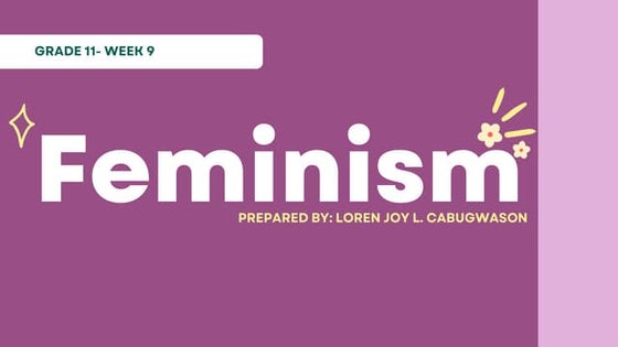 Feminism | PPTX | Islam | Religion & Spirituality