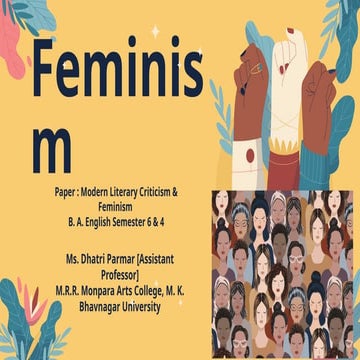 Feminist literary criticism | PPTX