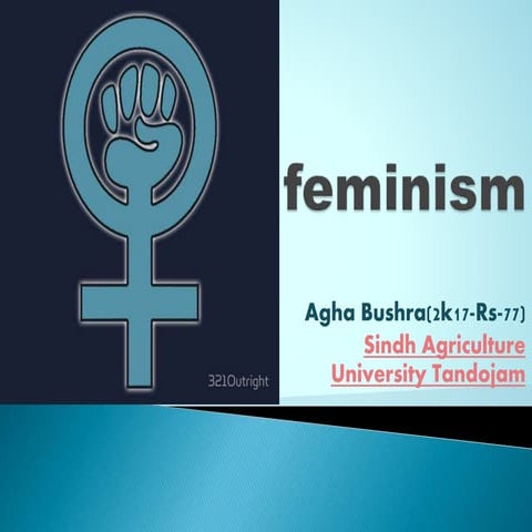 Feminism and gender equality | PPTX