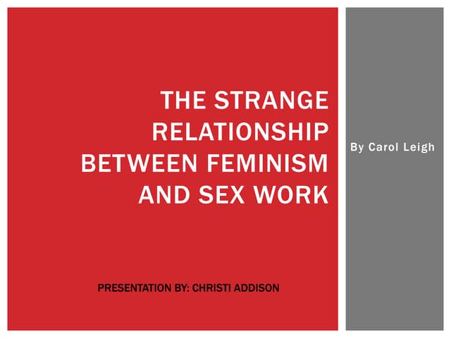 Feminism And Sex Work Ppt