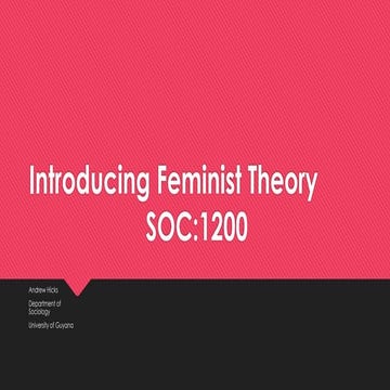 Feminism in Literature | PPTX