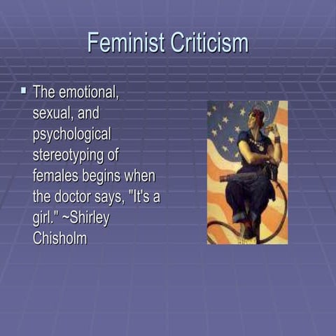 Feminist_Criticism.ppt | Books and Literature