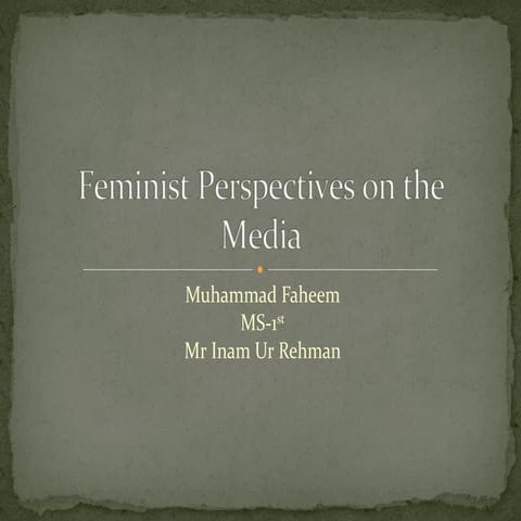 Feminist Media | PPT