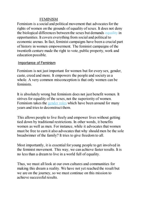 First-Wave Feminism | PPTX