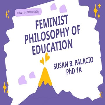 PHILOSOPY-Feminist Philosophy of Education | PPTX