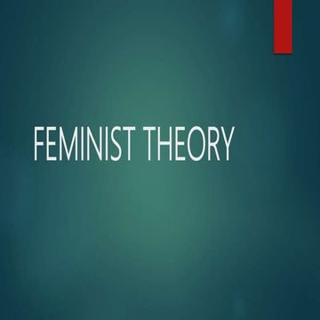 Feminist theory | PPT