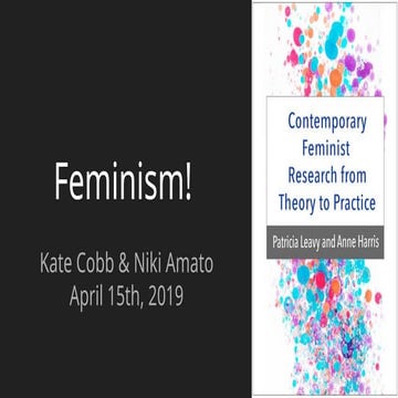 Contemporary Feminist Research from Theory to Practice: A Presentation | PPTX