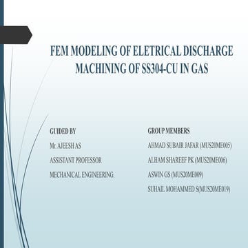 FEM Modeling Final PPT (final ).pptx for mechanical | PPTX