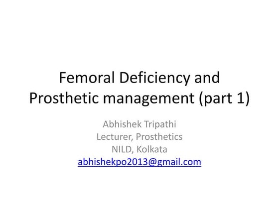 PFFD [proximal femoral focal deficiency] | PPT