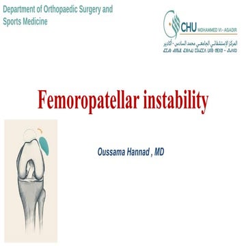 Femoropatellar instability of knee .pptx