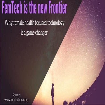 FemTech is the New Frontier | PDF