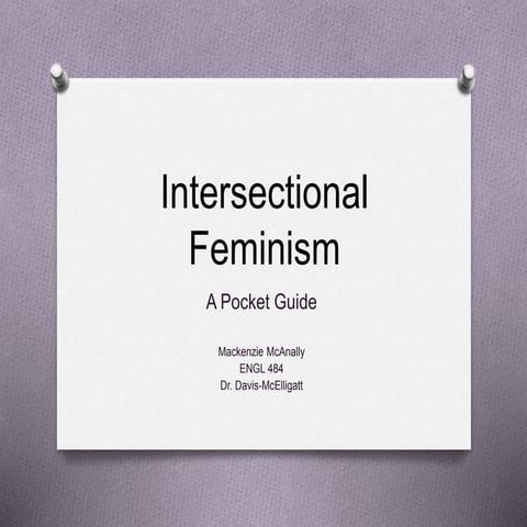 Intersectional feminism | PPTX