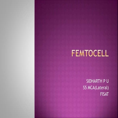 Femtocell | PPT