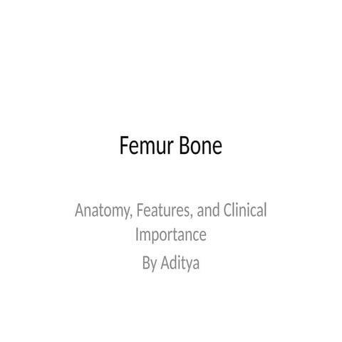 Femur_Bone_Presentation.pptx femur bone anatomy | PPTX