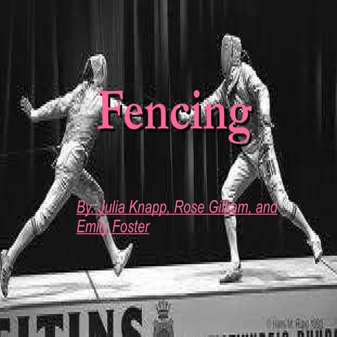 Fencing | PPT
