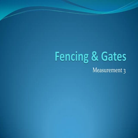 M3 Fencing gates | PDF