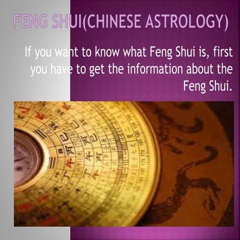 Institute of Vedic Astrology- Feng shui | PPTX