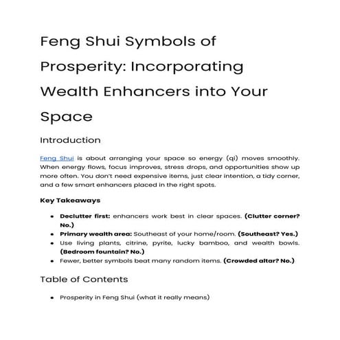 Feng Shui Symbols of Prosperity_ Incorporating Wealth Enhancers into ...