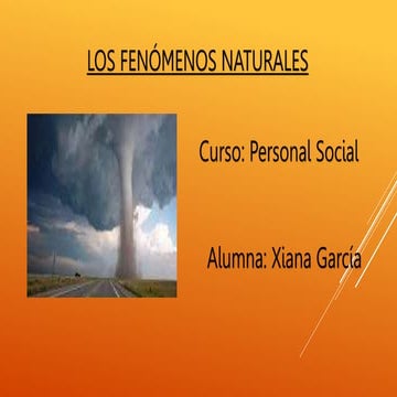 Fenomenos naturales | PPTX