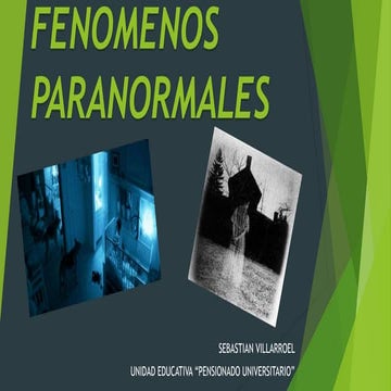 Fenomenos paranormales | PPTX