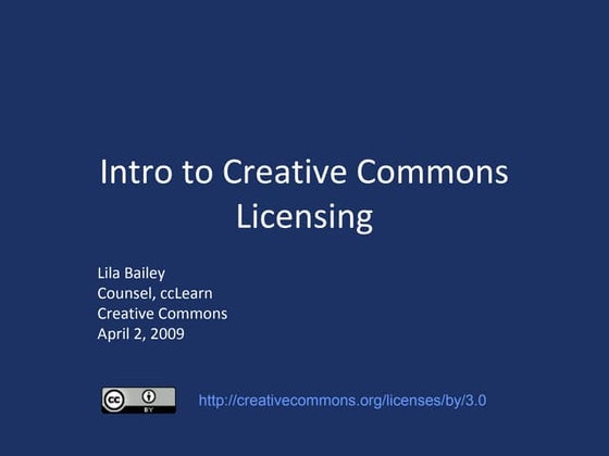 Anatomy of a Creative Commons License | PDF | Desktop Publishing | Computer Software and ...