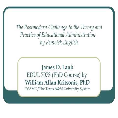 Fenwick james 100105 | PPT | Science