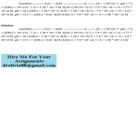 Fe(OH)2--------- Fe2+ + 2OH- ------------------S.pdf