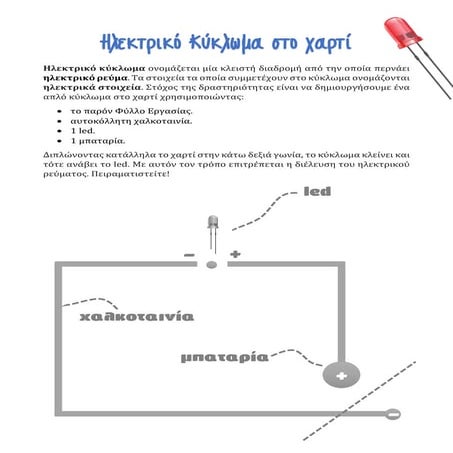 Ηλεκτρικό Κύκλωμα στο χαρτί | PDF