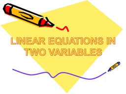 PROJECT (PPT) ON PAIR OF LINEAR EQUATIONS IN TWO VARIABLES - CLASS 10 | PPT