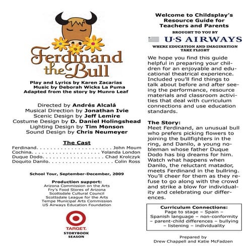Ferdinand the Bull ACTIVITY AND ANWER SHEET | PDF