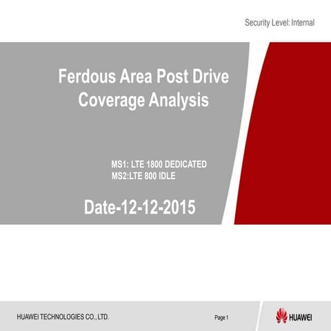 Ferdouse post drive cov analysis r1 | PPT