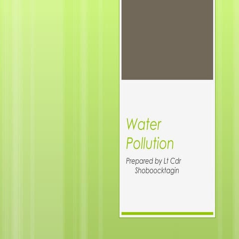 water pollution | PPT