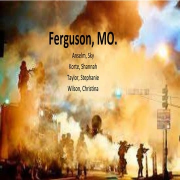 Ferguson, mo | PPT